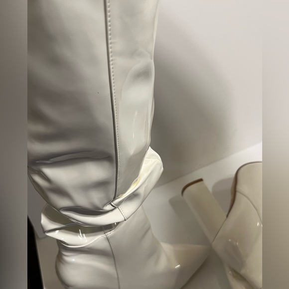 the ekhator label | Shoes | The Ekhator Label Eudoxie White Knee High ...